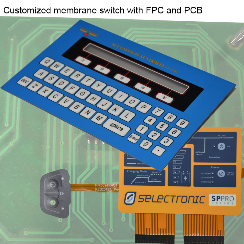 Membrane switch with FPC and PCB- Guangzhou KD Touch Electronics