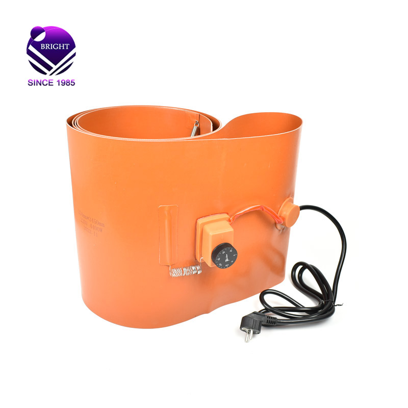 350*3450mm 220V 4000W Industrial Silicone Rubber Oil Drum Heater ...
