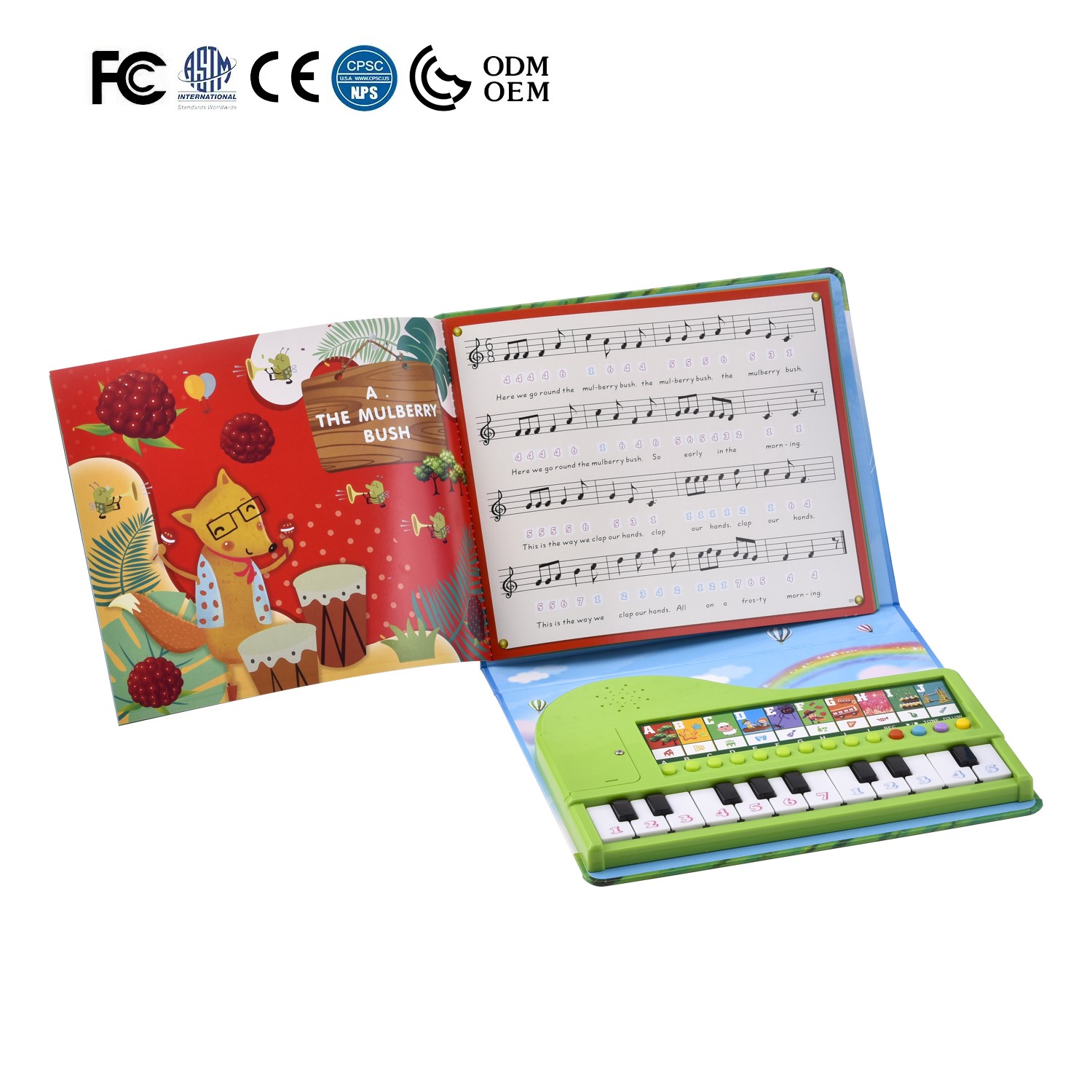 20 Keys Piano Book with Key Lighting Function - Aiqian Electronic ...