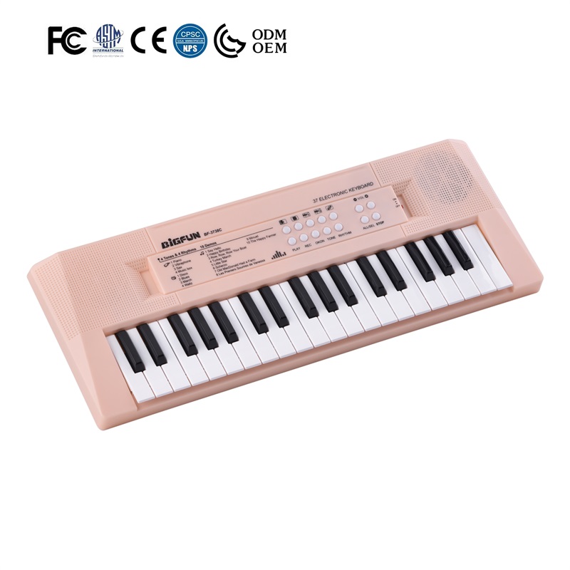 37 Keys Electronic Keyboard with Microphone Pink- Aiqian Electronic ...