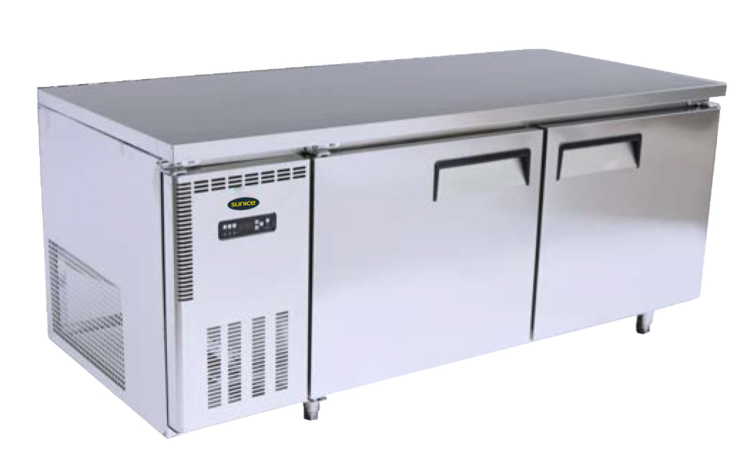 Commercial Stainless Steel Workbench Freezer Ventilated Cooling With ...