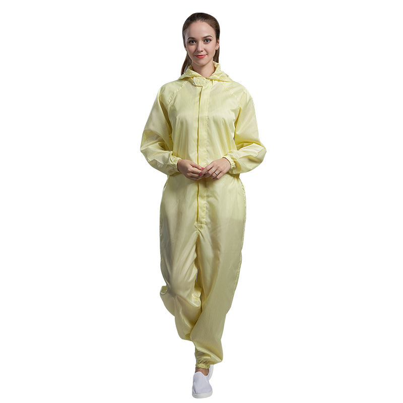 Esd cleanroom jumpsuit coverals price oem coverall esd smock gown for ...