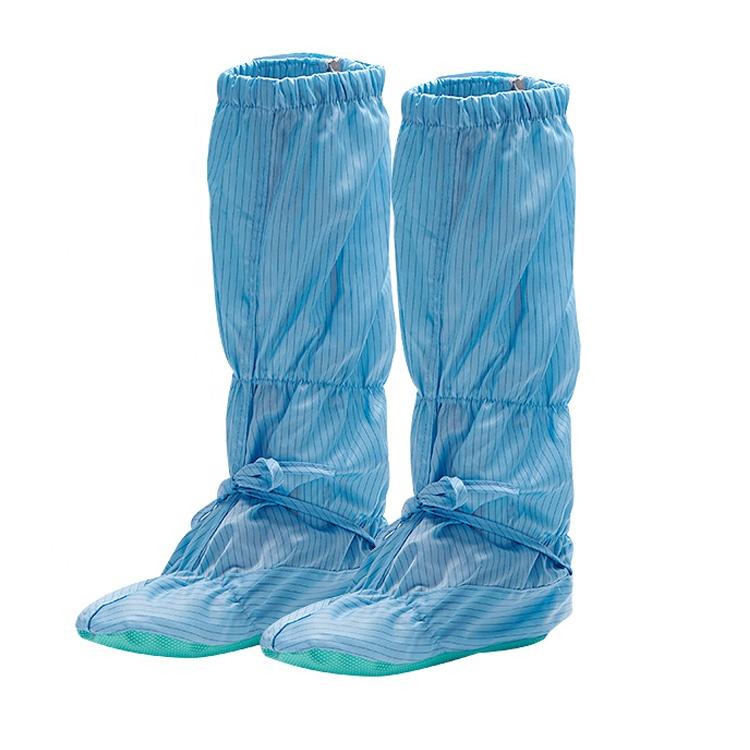 Cleanroom long tube PVC soft sole esd anti-static shoes-Shanghai ...
