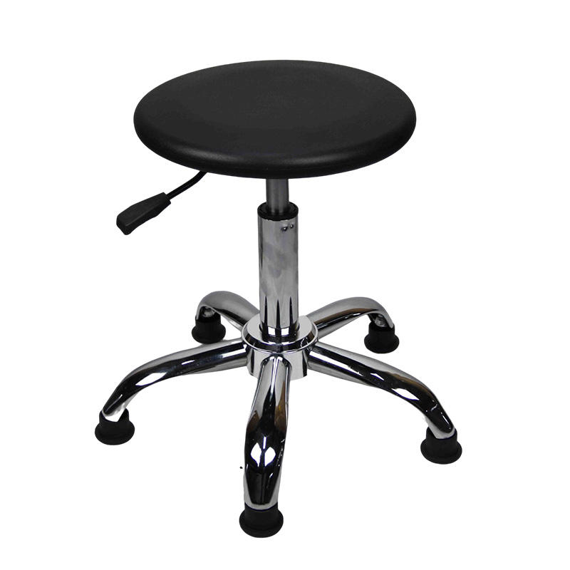 Lab Esd Chair Stool Pu Leather Metal Laboratory Antistatic Chair ...