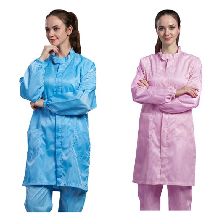Clean room coat sterile esd gown anti-static uniform-Shanghai Hanyang ...