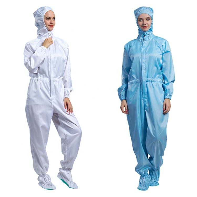 Clean room coverall esd garment antistatic clothes-Shanghai Hanyang ...