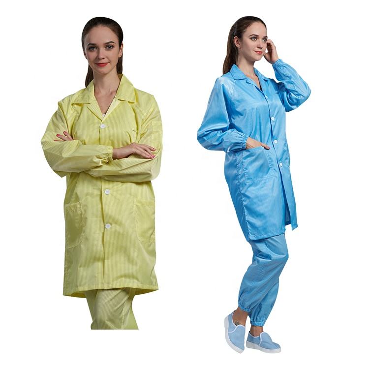 Cleanroom antistatic uniforms esd labcoats esd robe-Shanghai Hanyang ...