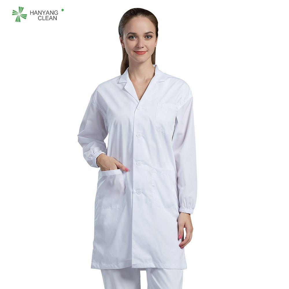 Hospital cotton uniform lab coat for sale-Shanghai Hanyang Clean Technology
