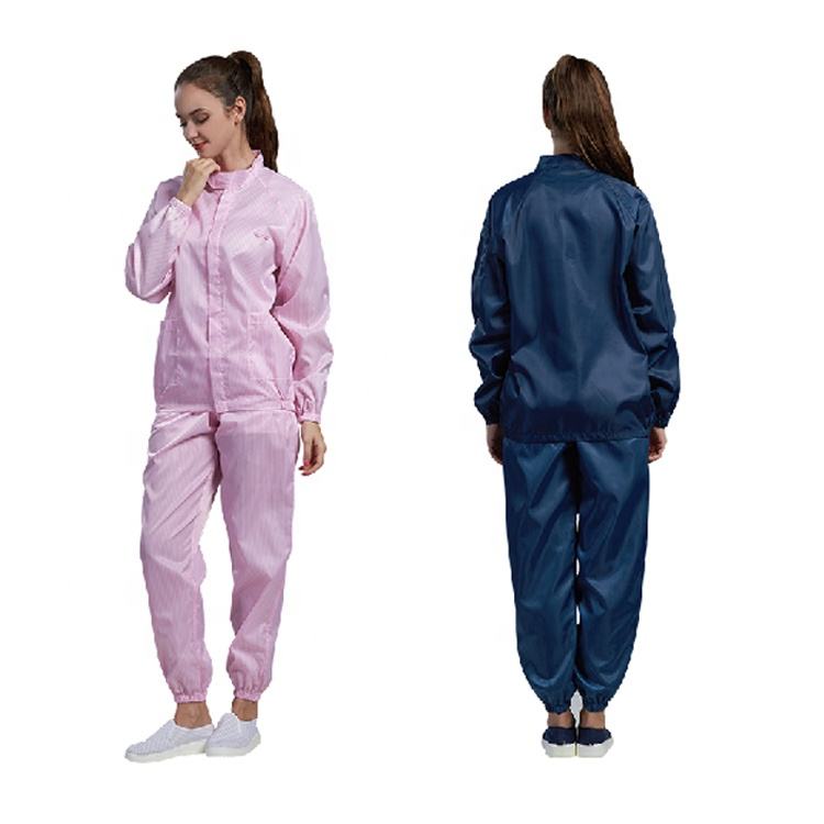 Cleanroom antistatic lint free work clothes esd suit-Shanghai Hanyang ...
