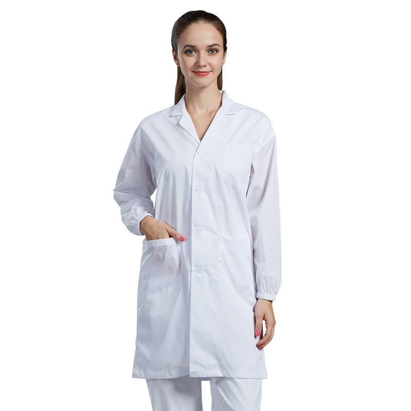 Customizable Logo Long Sleeve Pharmacy Uniform Wholesale Doctor White ...