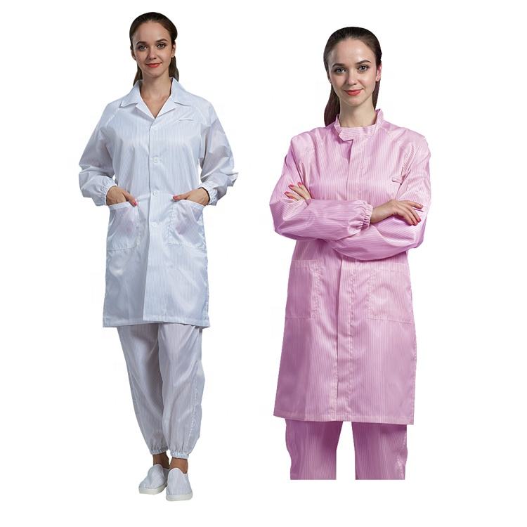 Cleanroom smock antistatic sterile lab coat esd gown-Shanghai Hanyang ...