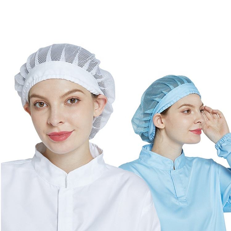 Polyester cotton Mesh Hat Cap For Food Factory-Shanghai Hanyang Clean ...
