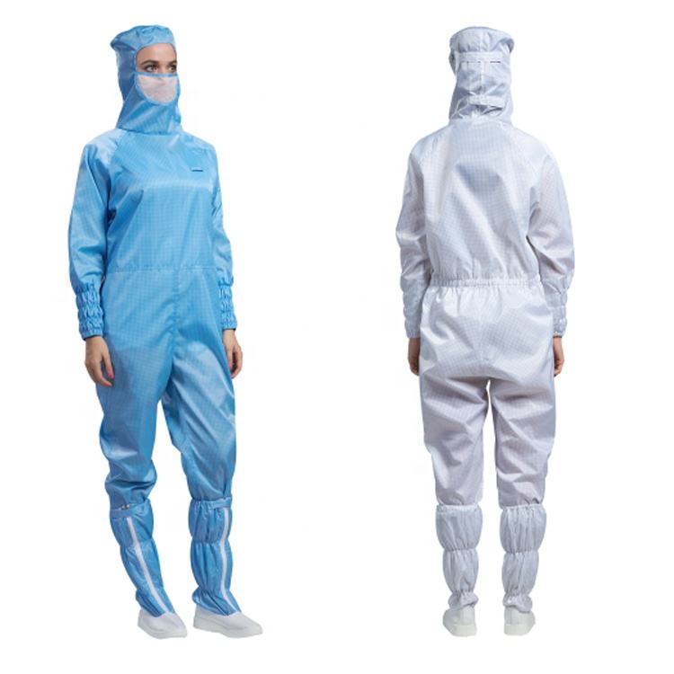 Autoclavable cleanroom garment anti static clothes esd coverall for ...