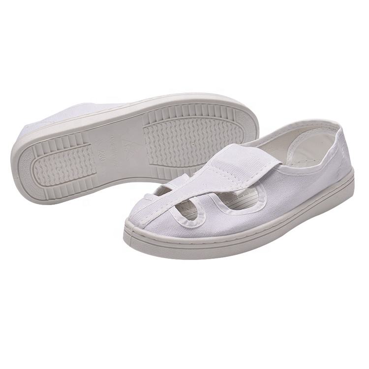Cleanroom breathable 4 holes PVC soles esd antistatic shoes-Shanghai ...