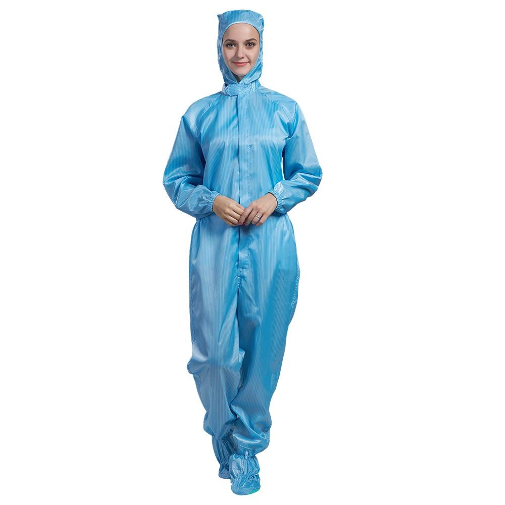 Antistatic esd jumpsuit with hood/esd clothes antistatic garment ...