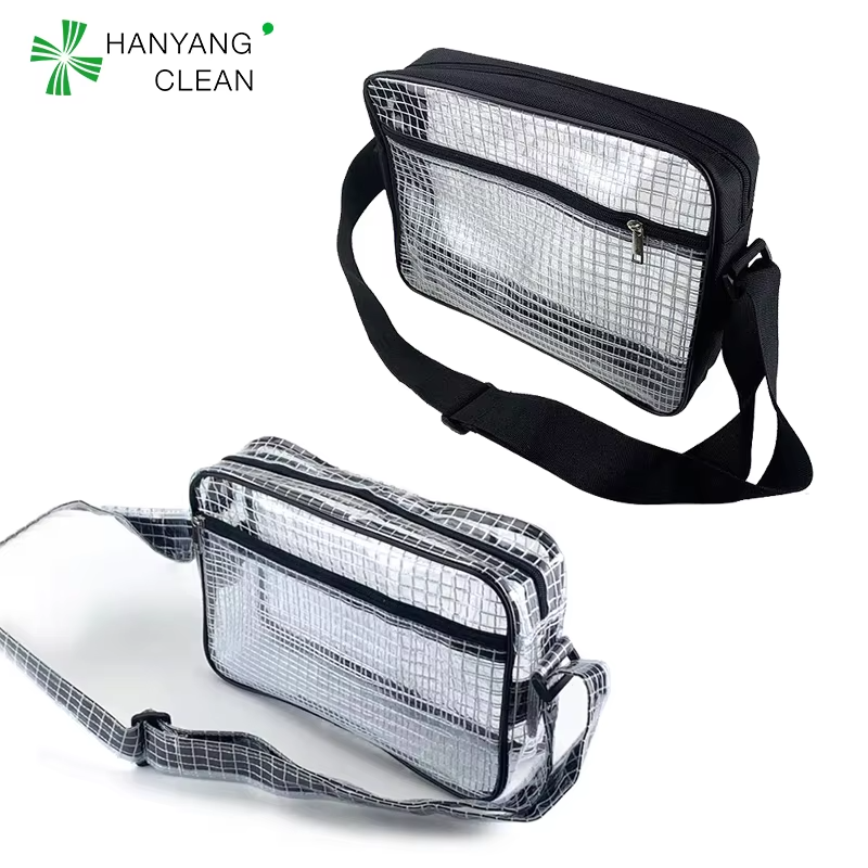 ESD Anti-Static Clear PVC Shoulder Bag Cleanroom Engineer Tool Bag ...