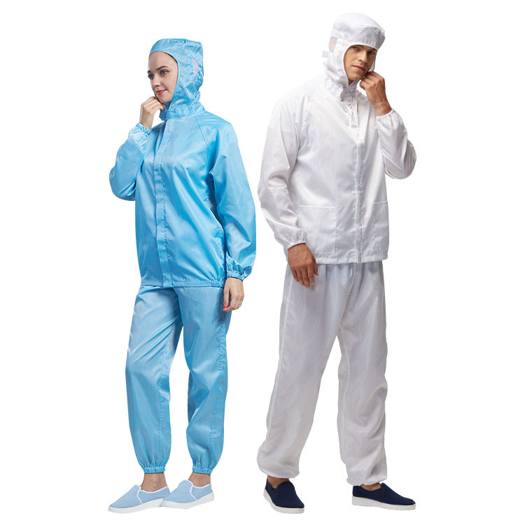 Dustfree Esd Smock Cleanroom Clothing Hooded Antistatic Workwear Lab Esd Jacket-Shanghai Hanyang ...