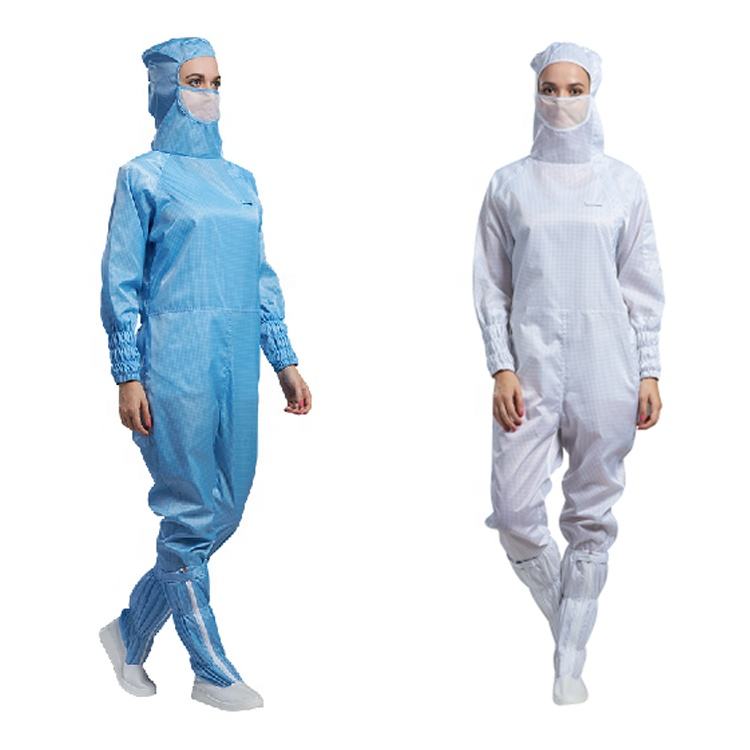 GMP cleanroom garment autoclavable cleanroom jumpsuit antistatic ...