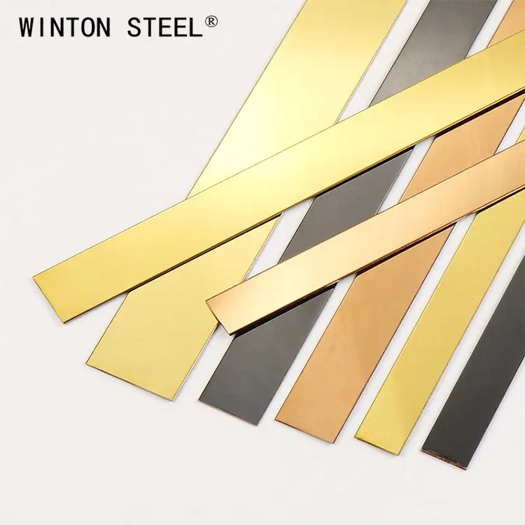 Stainless Steel Aluminum Flat Trims Molding For Wall Metal Decorative ...