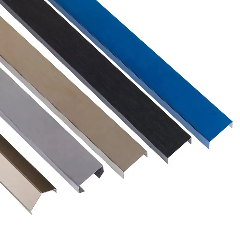 L Shape Tile Trim Matt Black Stainless Steel Tile Trims Edge Stainless ...