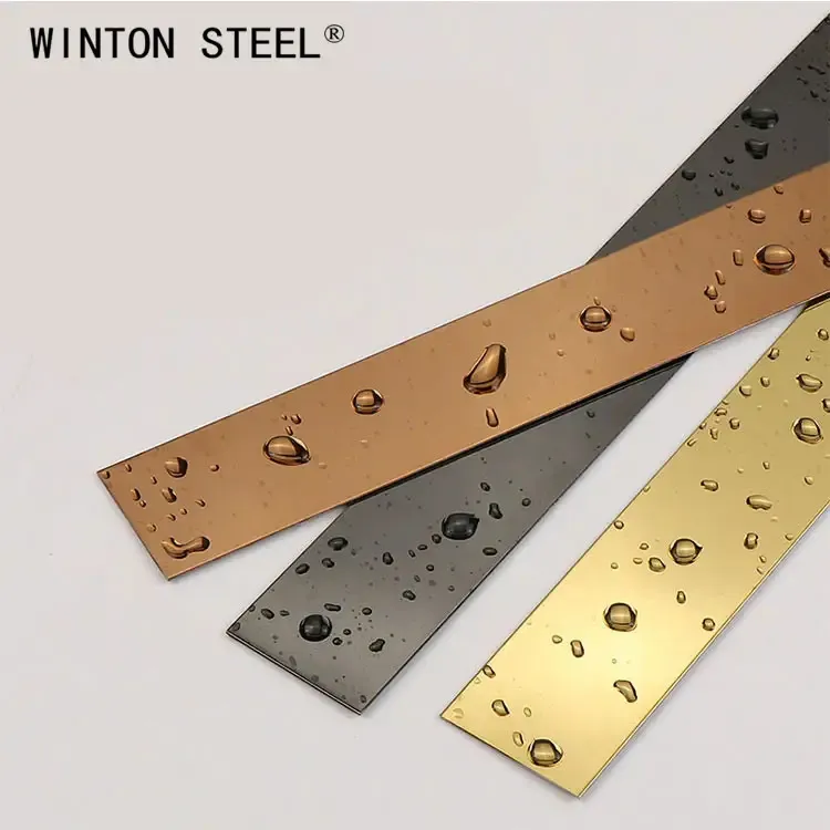 Edging Profile Stainless Steel Trims For Wall Stainless Steel Flat Bar ...