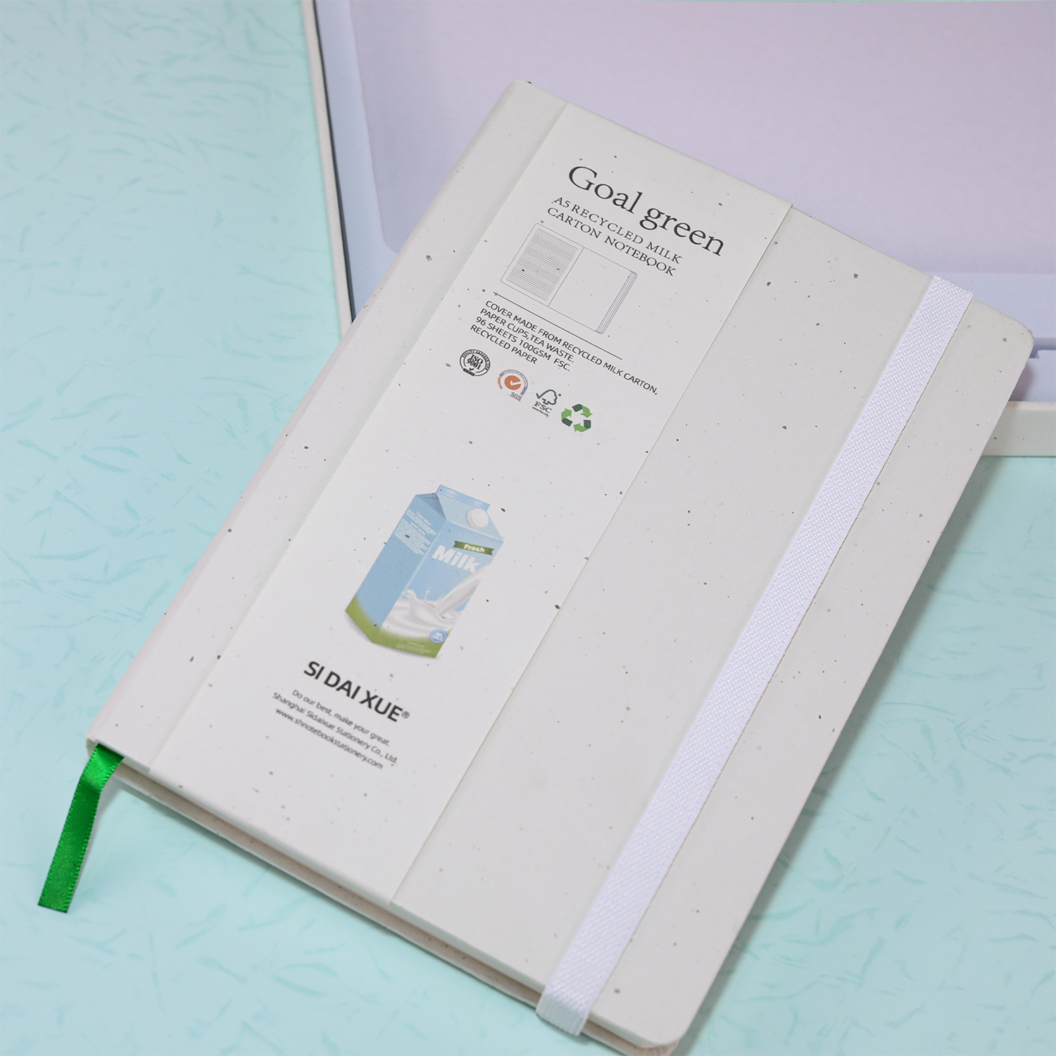 Eco-friendly Notebook: Custom Printed Hardcover Planner using recycled ...