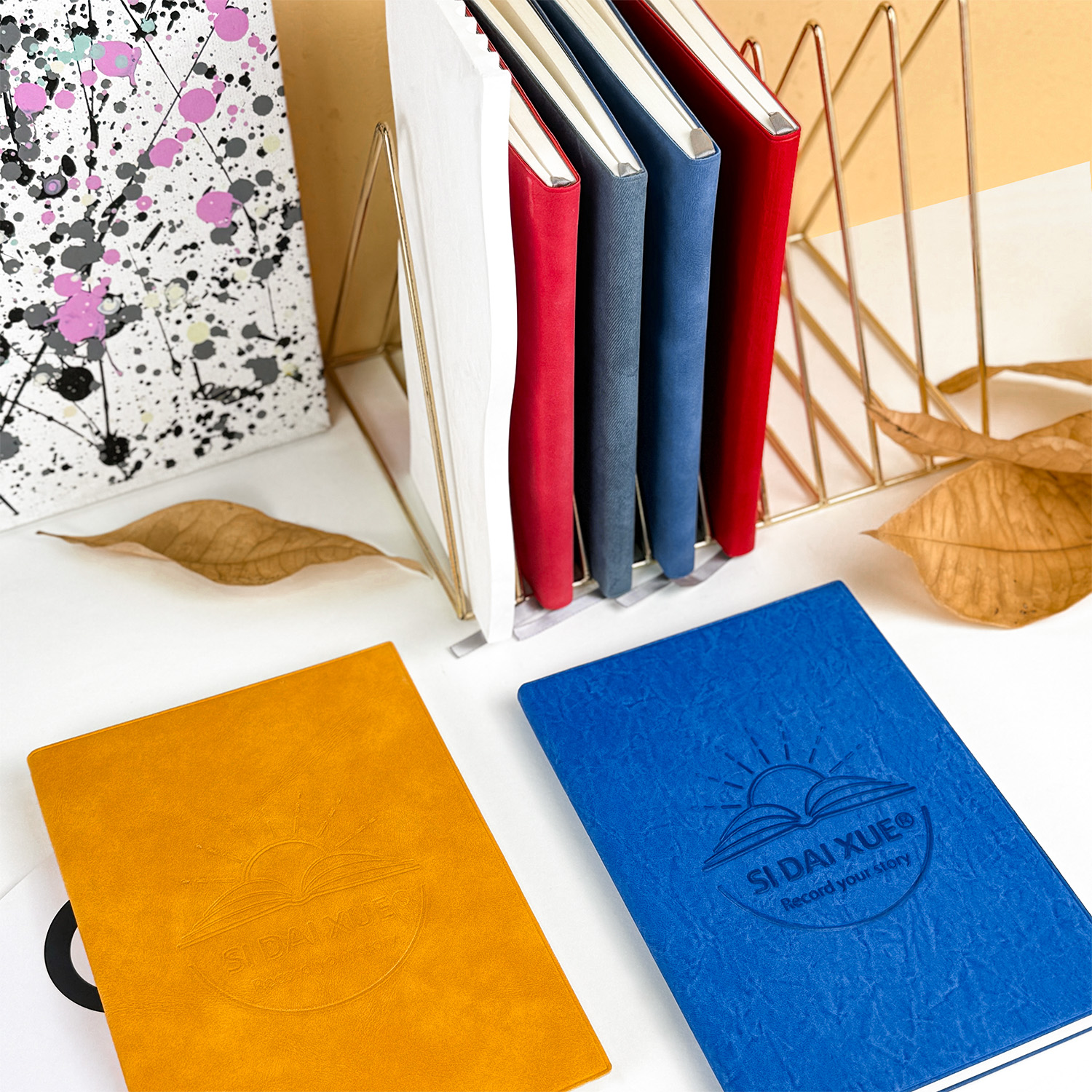 Leather Planner Soft Cover Emboss Logo Journal