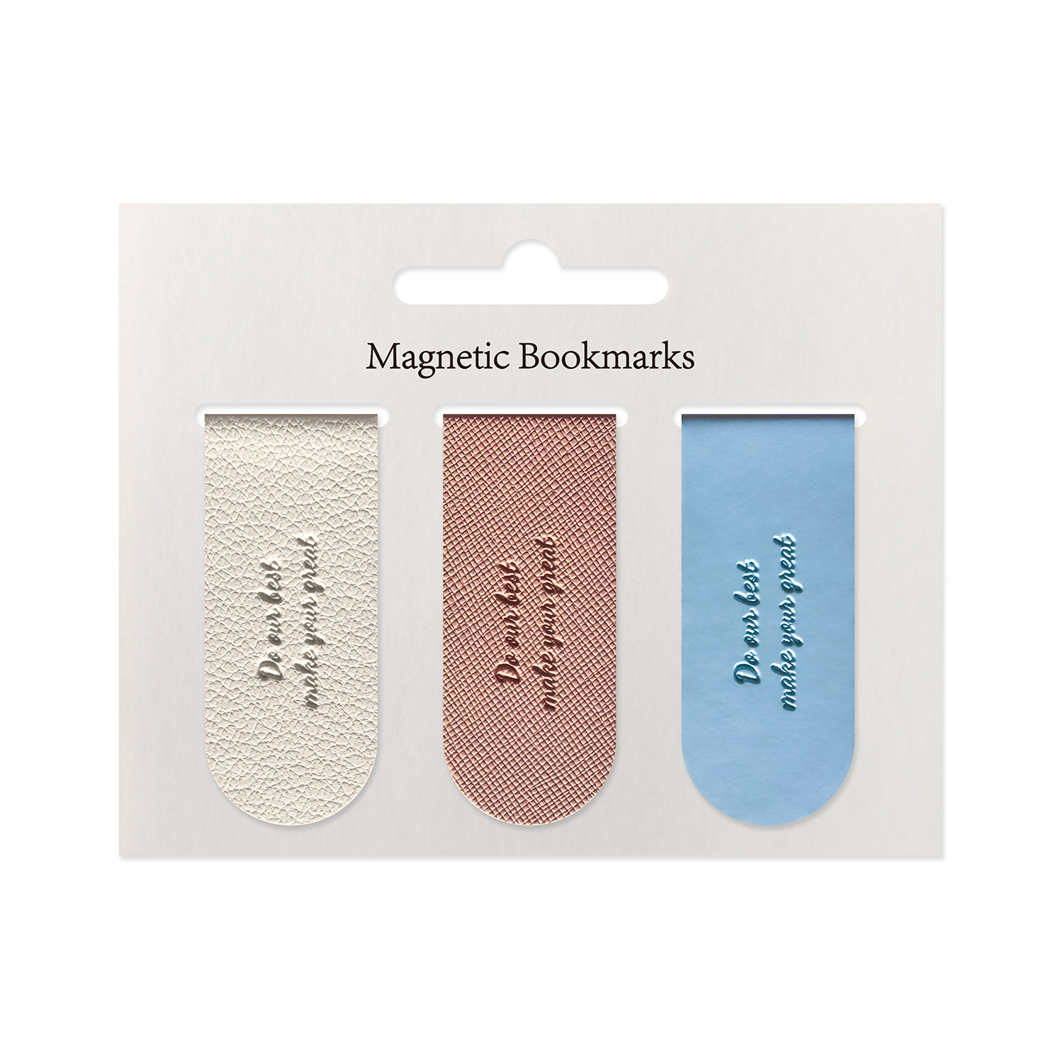 Magnetic Bookmark Book Tracker: Custom PU Leather Book Marker