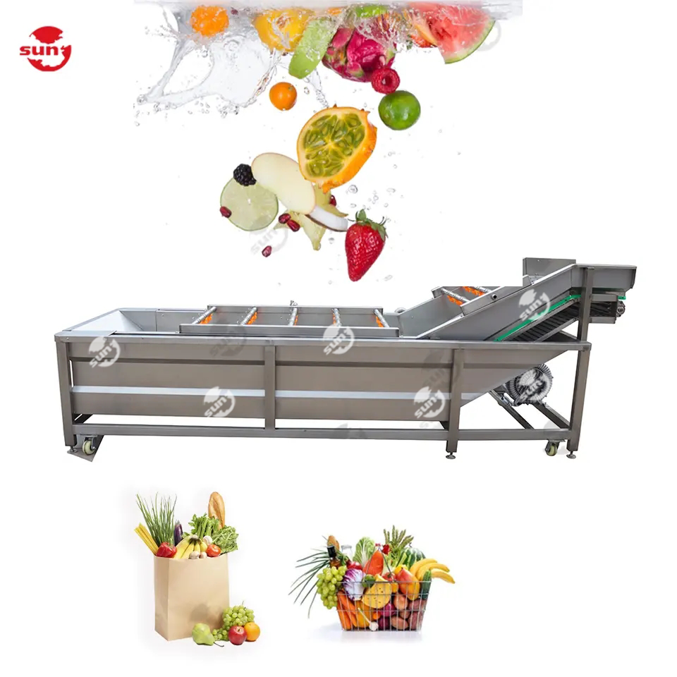 Electric Fruit And Vegetable Washing Machine-Weifang Sun Food Machinery