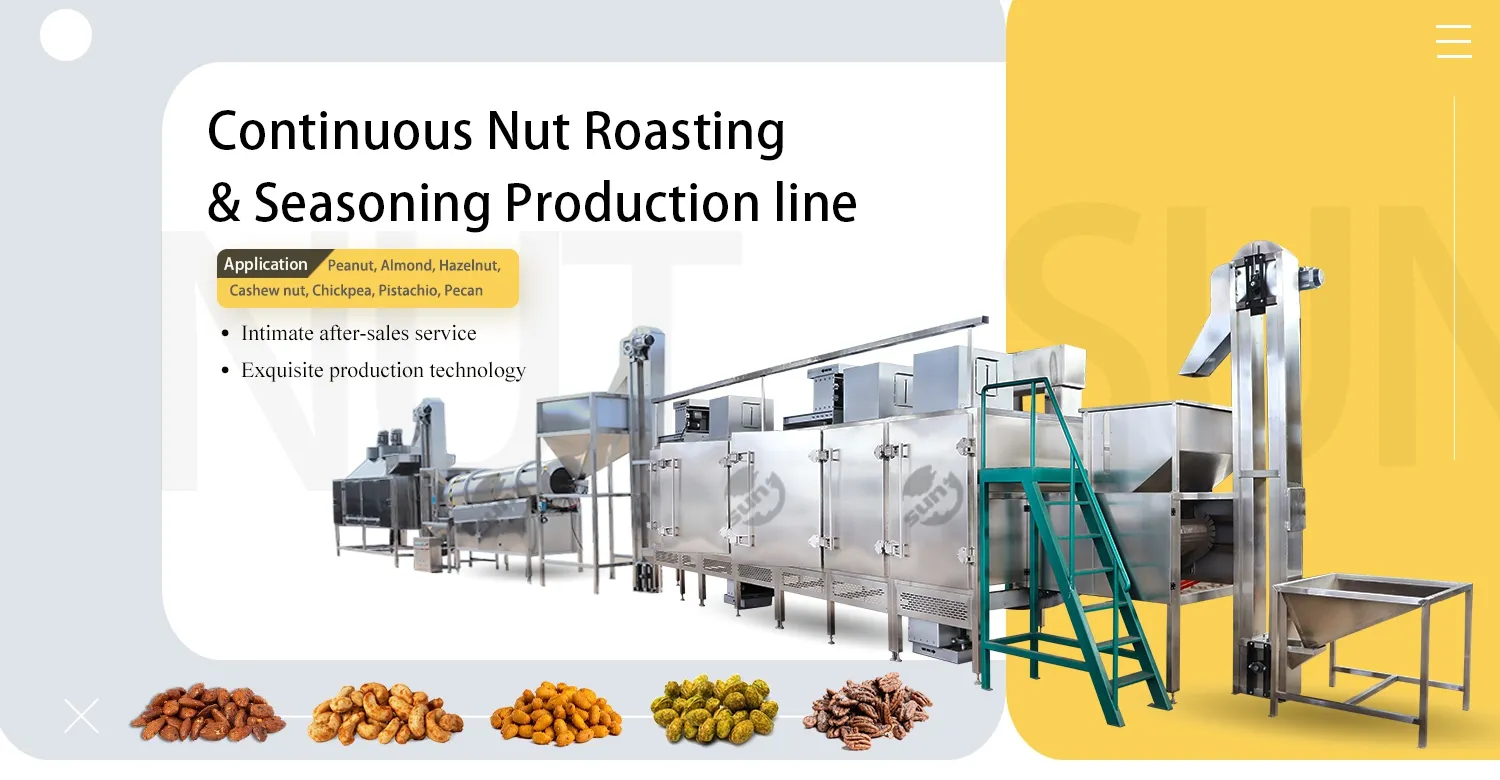 Nut Roasting&Seasoning Production Solution,Nut Roasting Production ...