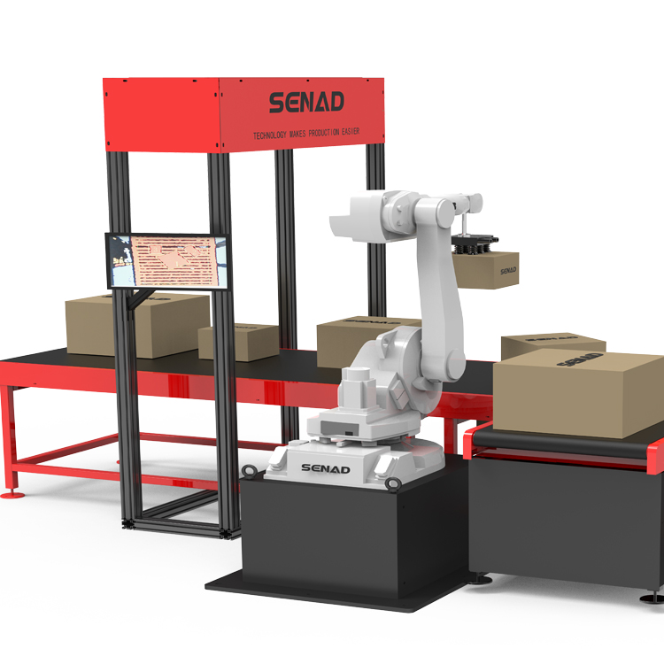 WAREHOUSE INTELLIGENT ROBOTIC ARM PARCEL SORTING