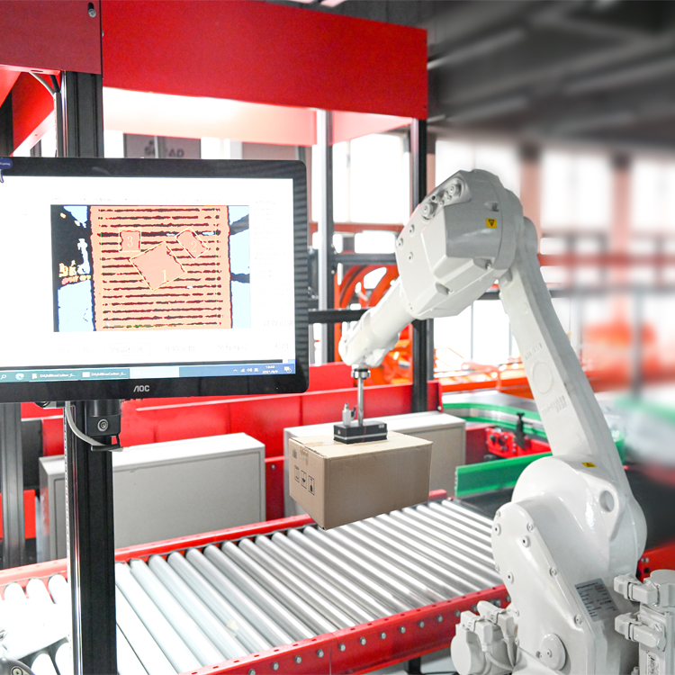AUTOMATED INDUSTRIAL ROBOTIC AMR DE-PAL ROBOTt SYSTEM