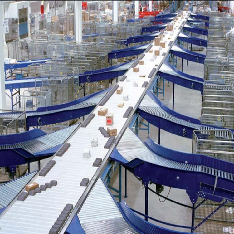 HIGH EFFICENCY PARCEL SPRTING SYSTEM SLIDE SOERTING CONVEYOR FOR WAREHOUSE