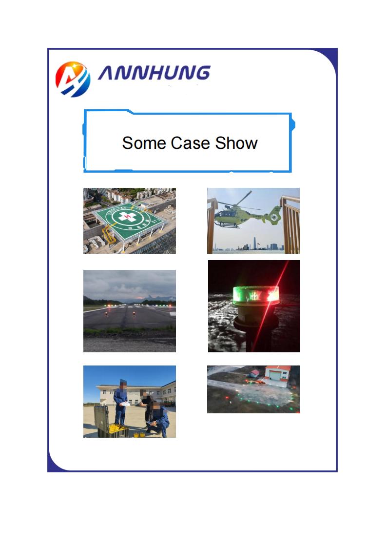 Some cases show of heliport/airport lighting-ANNHUNG