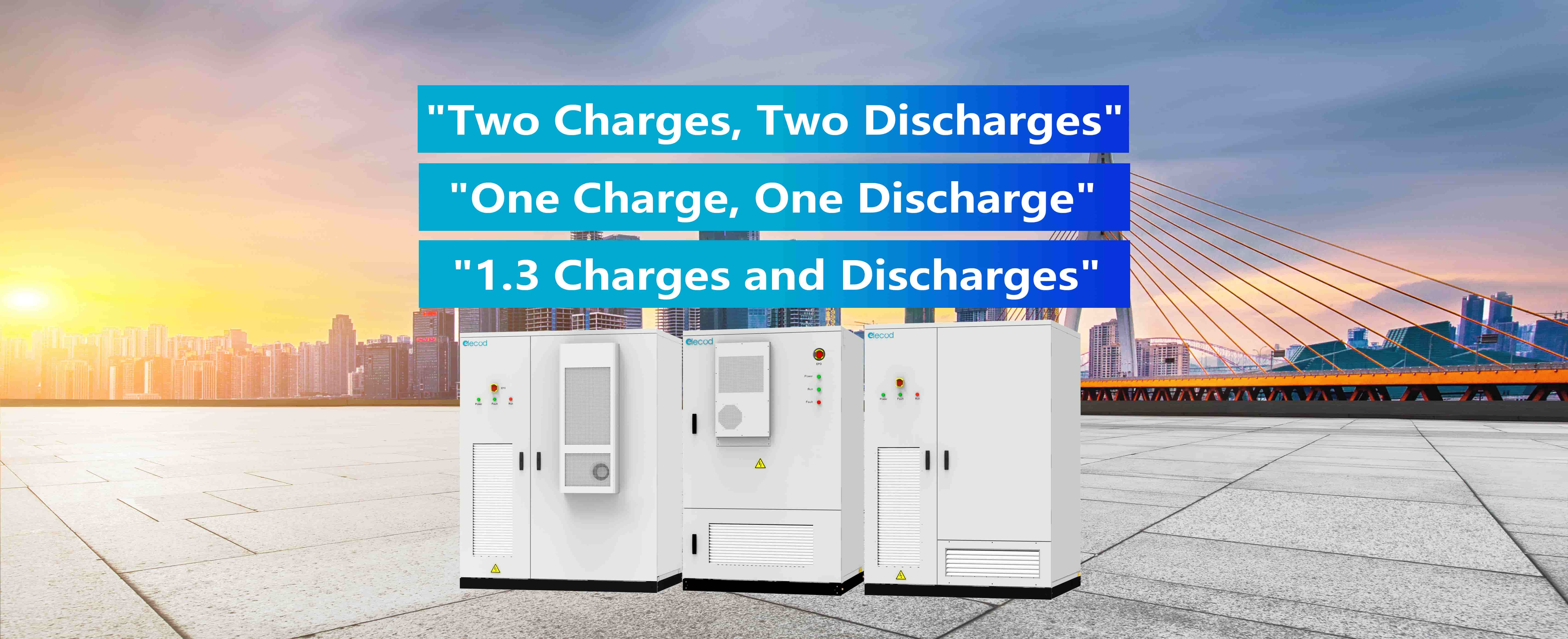 The mean of Two Charges and Discharges, One Charge and Discharge, 1.3 ...