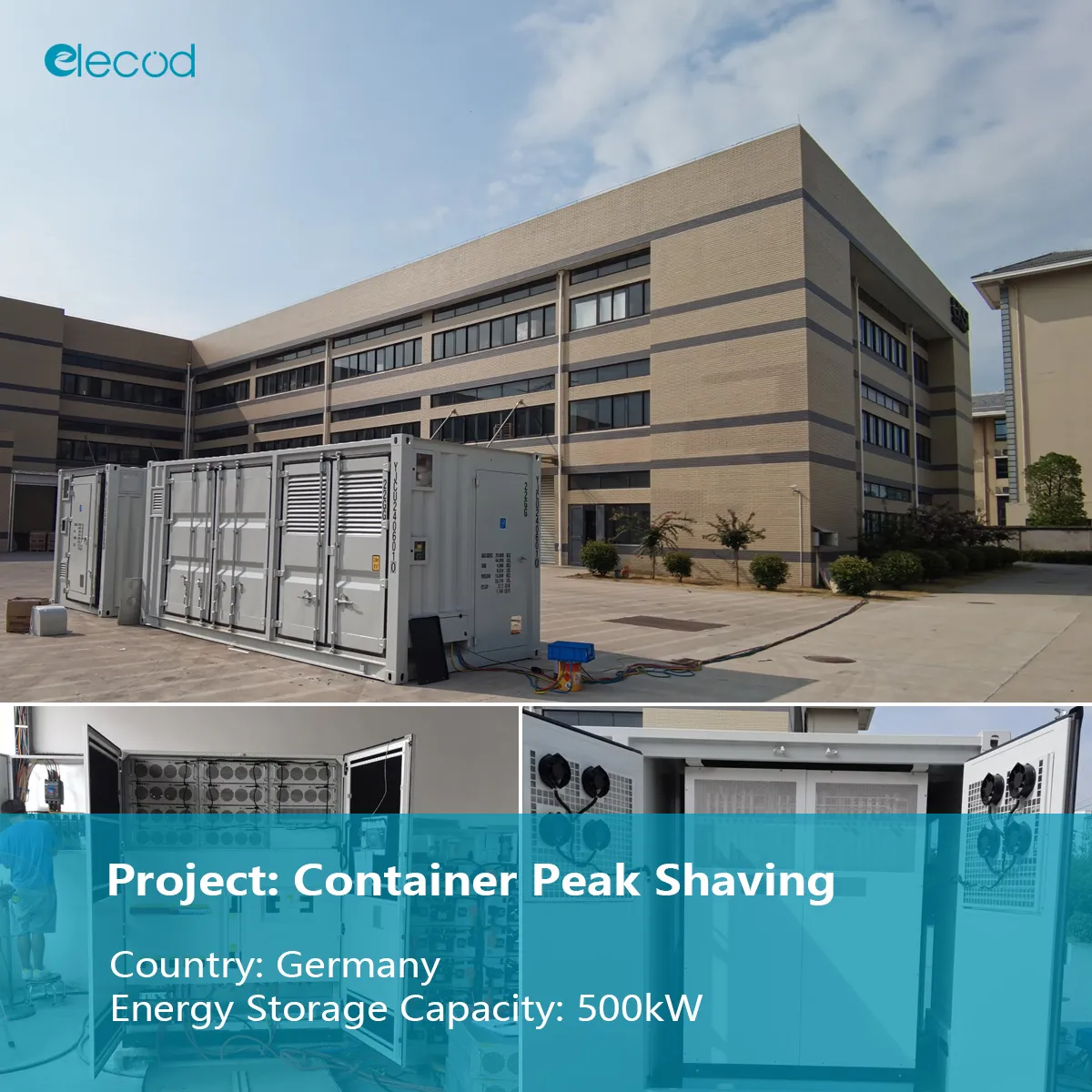 Elecod 500kW PCS project for container peak shaving in German ...