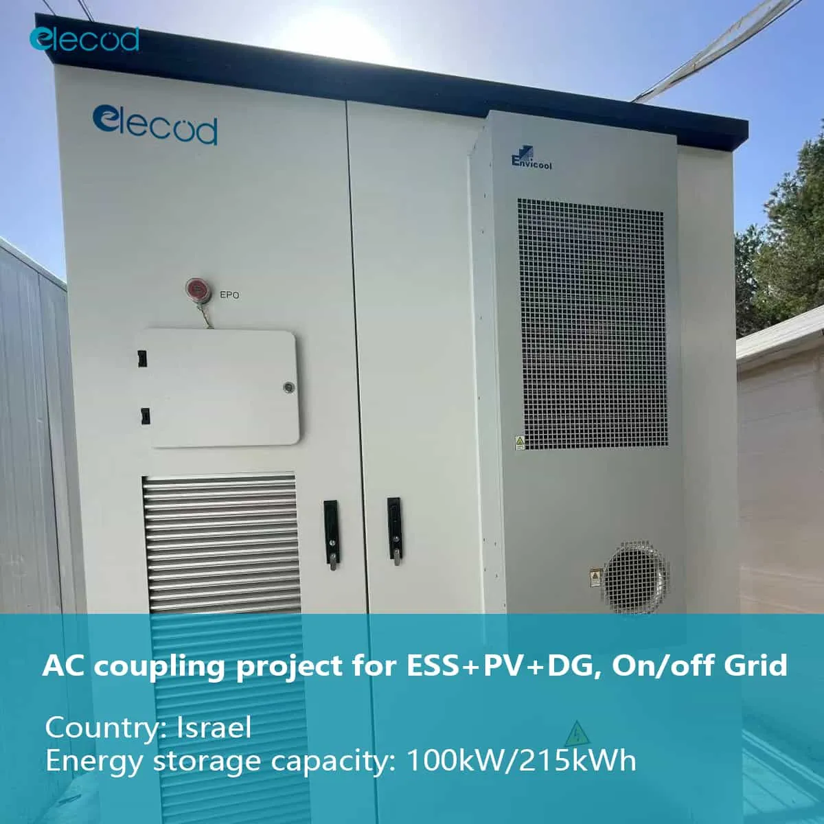 Elecod AC coupling project for ESS+PV+DG (on/off grid) in Israel ...