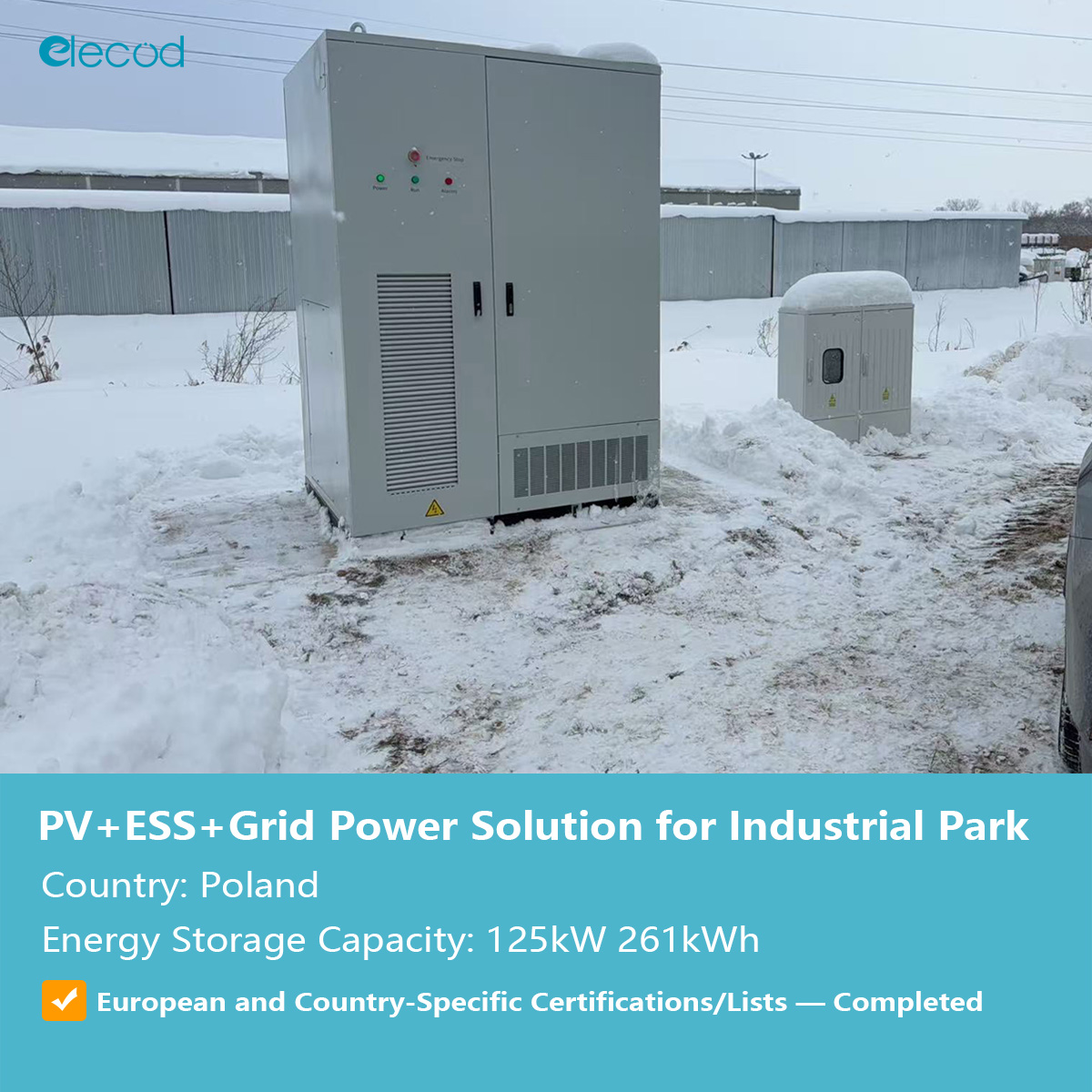 Elecod Solar+ESS+Grid Power Solution for an Industrial Park in Poland ...