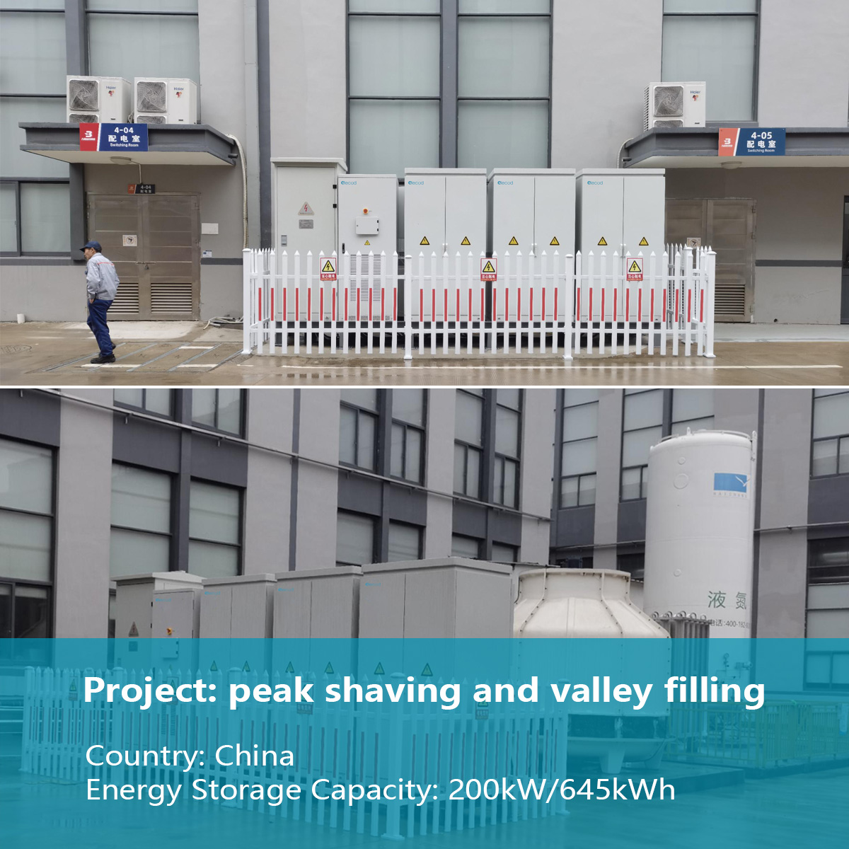 Elecod 200kW645kWh project for peak shaving and valley filling demand ...