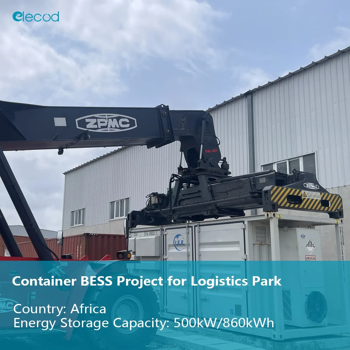 Elecod Container BESS project for African logistics park - Elecod Electric