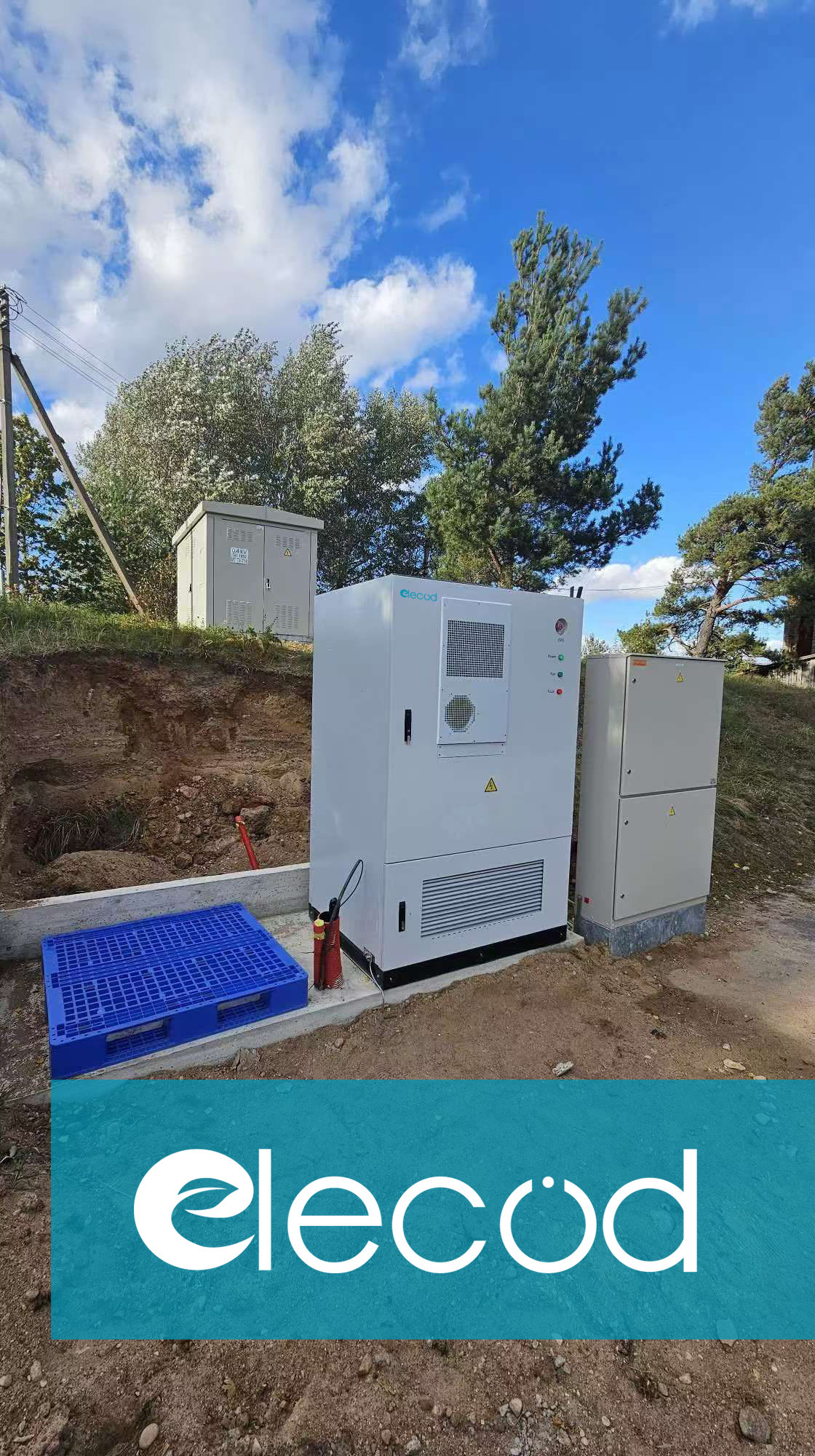 Elecod Lithuania 50kW 100kWh outdoor cabinet ESS project - Elecod Electric - Elecod Electric