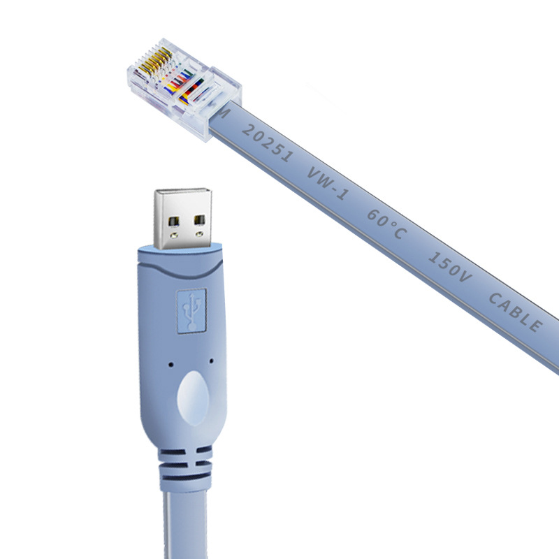 USB to RJ45 Serial Console Cable for Routers-ExactCables