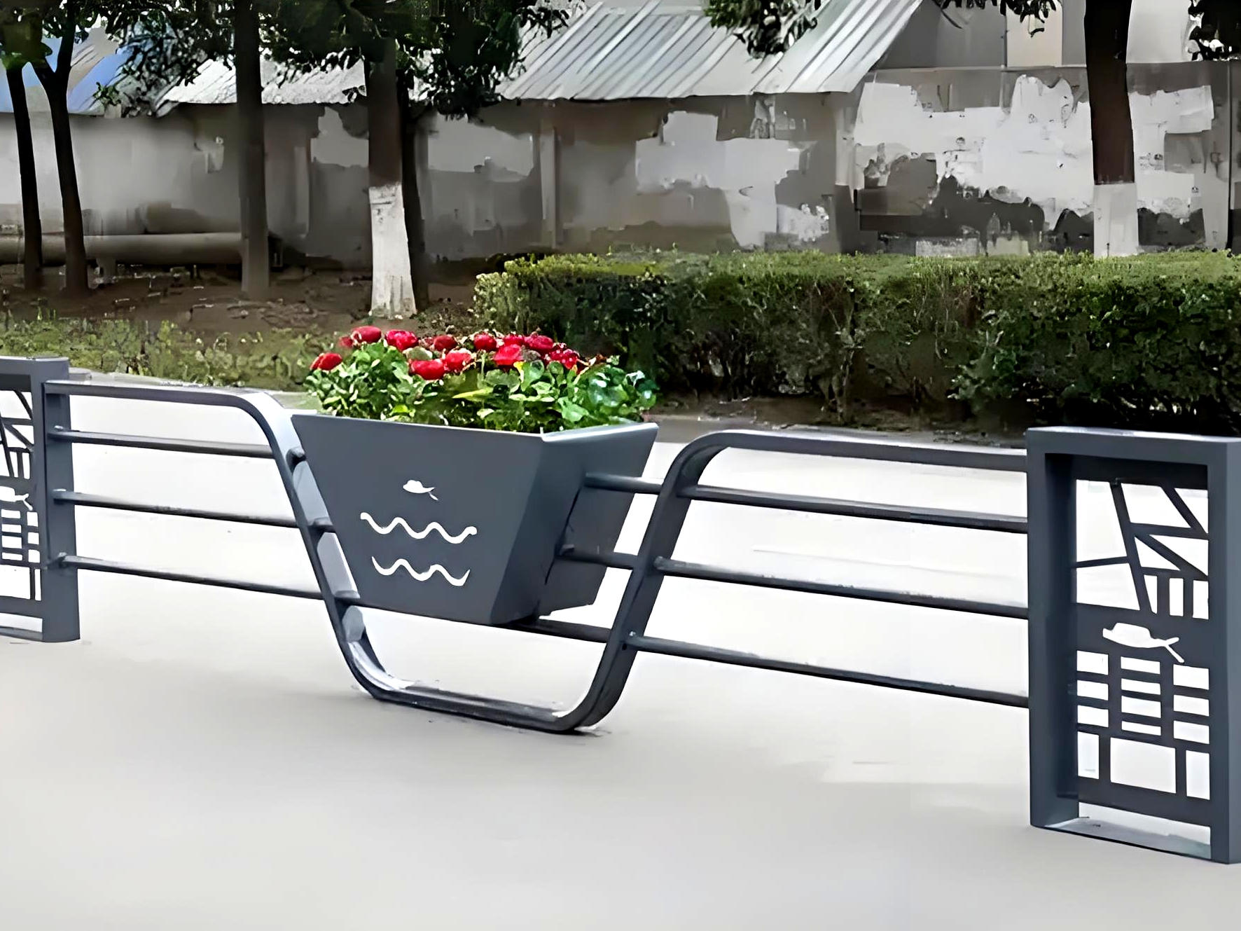 Flower Box Road Guardrail - HY-01: High-quality Road Protection Product