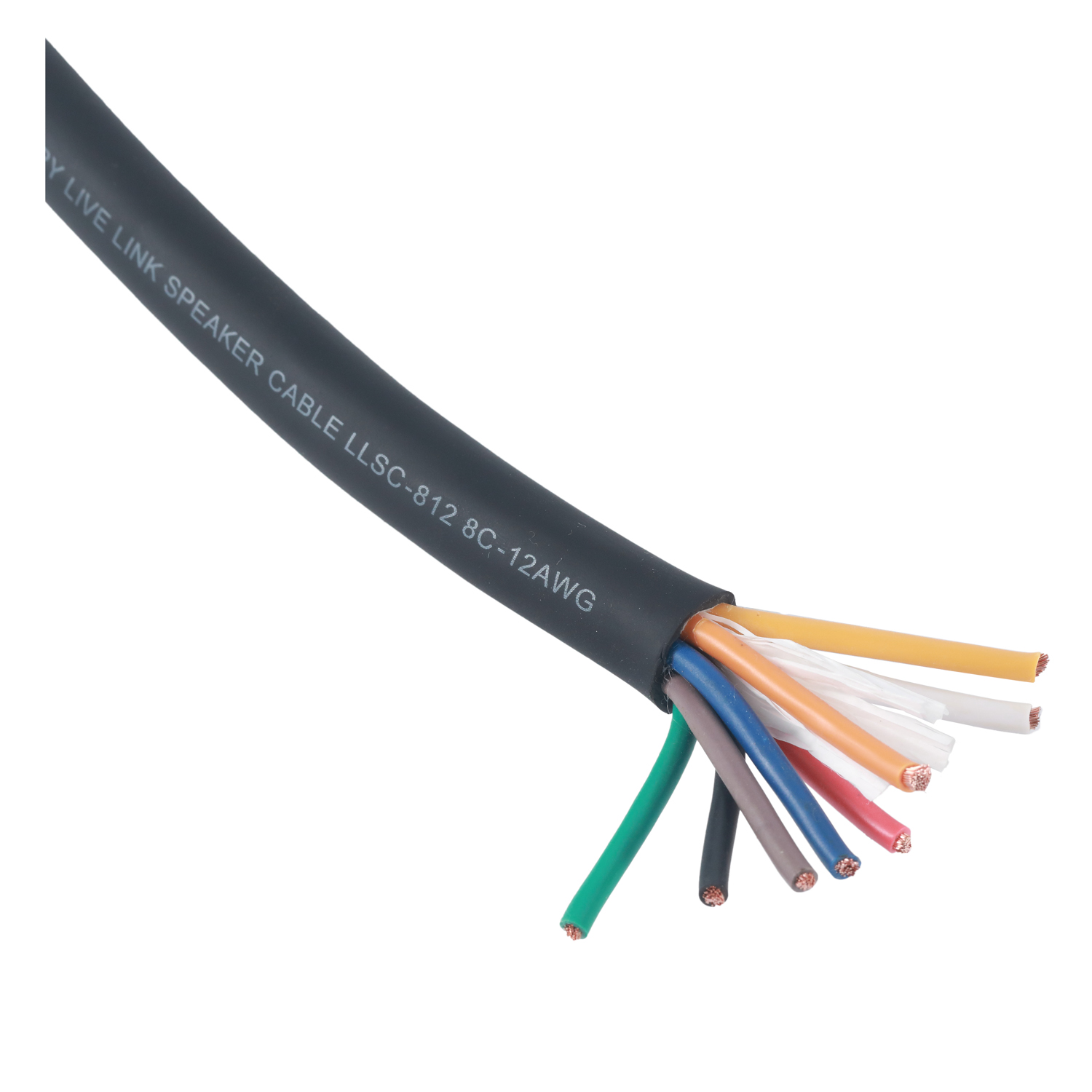 Multicore Loudspeaker Cable: 2 to 5 Cores, 18AWG to 12AWG, Elastic PVC ...