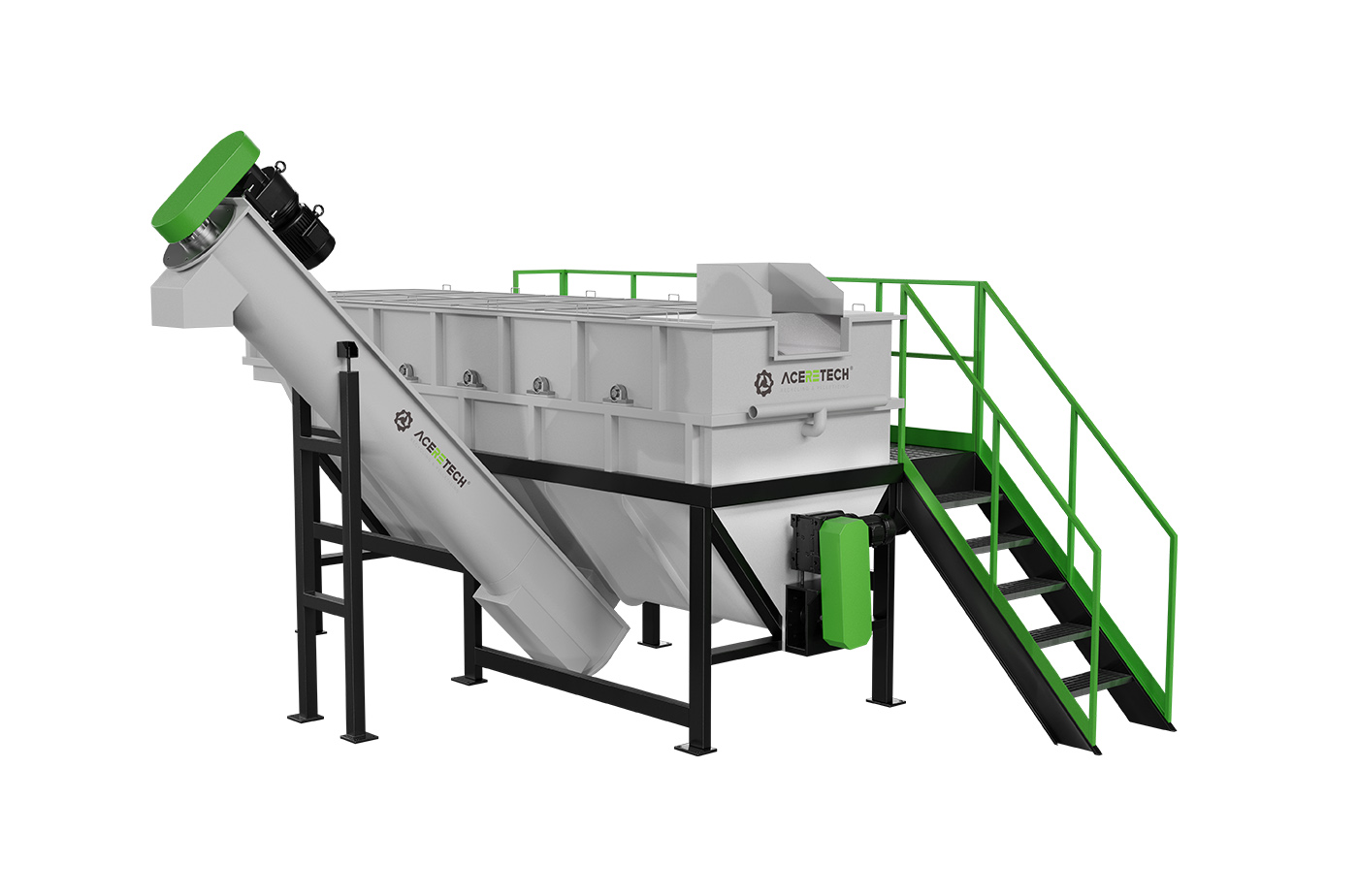 Sink Float Tank For Plastic Washing Line-Suzhou Acewashtech Machinery