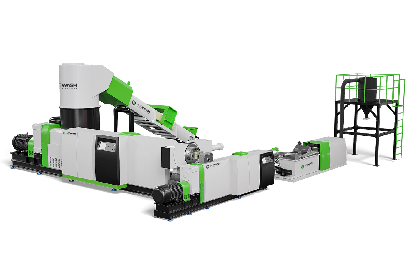 ACESS Two-Stage Plastic Recycling Single-Screw Compaction And ...