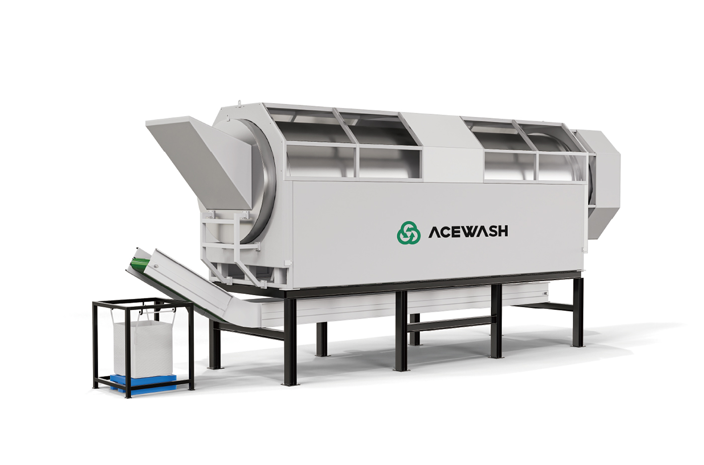 Trommel For Plastic Recycling line-Suzhou Acewashtech Machinery