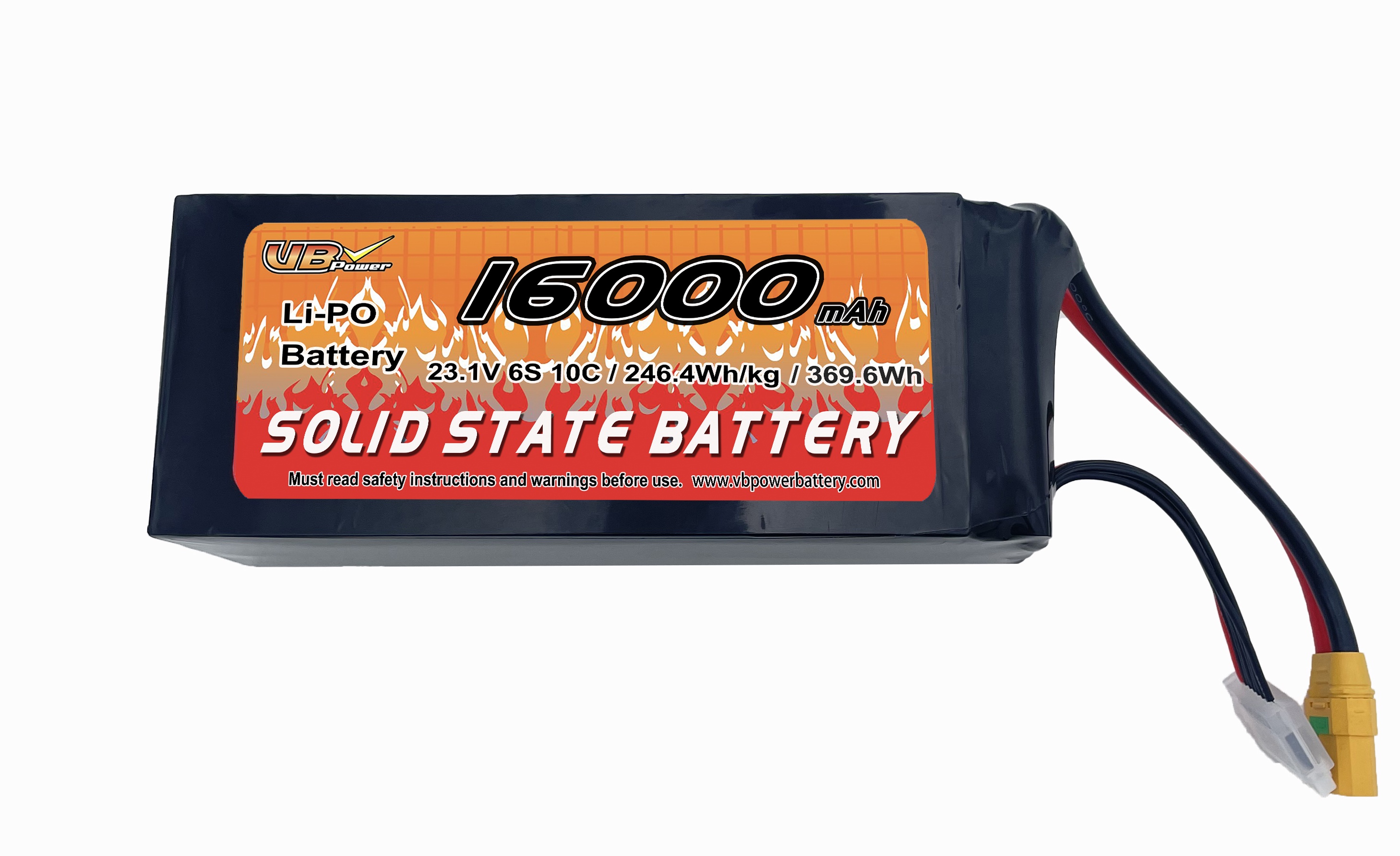 VBpower High Energy Density Solid State Battery 6S 23.1V 16000mAh Li-Po ...
