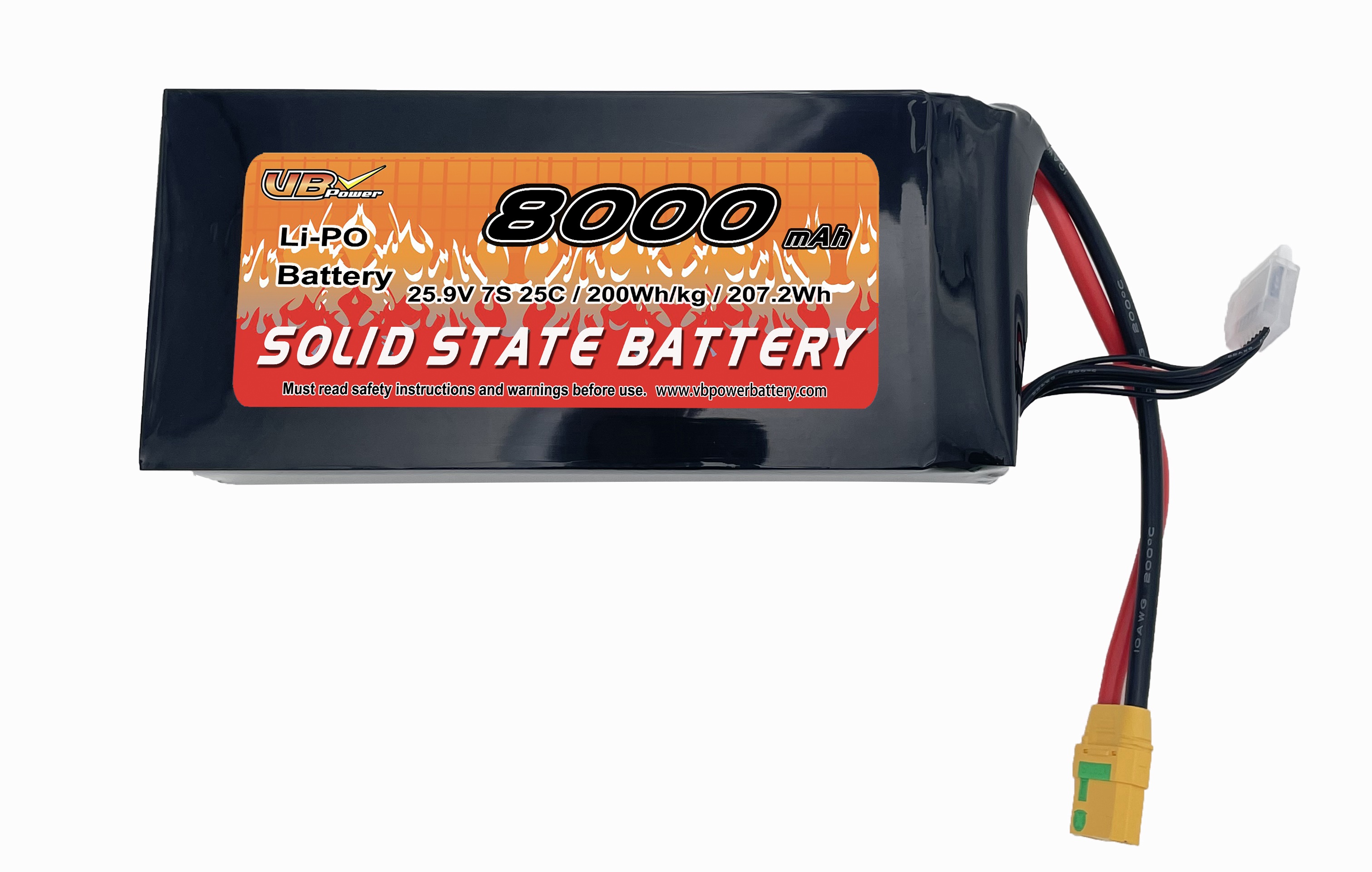 VBpower High Rate Solid State Battery High Energy Density 7S 8000mAh 25 ...