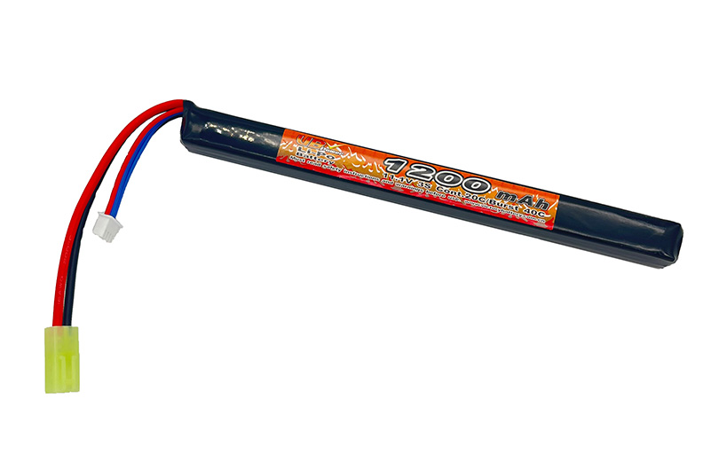 VBpower 11.1V 1200mAh 20C Li-Po Airsoft Battery Stick Battery Pack with ...